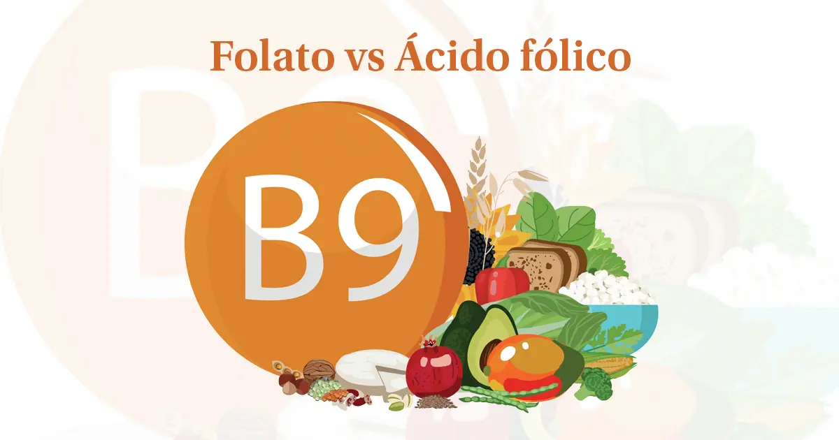 La diferenciar entre el folato y el ácido fólico